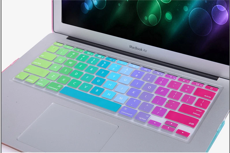 Apple Laptop Keyboard Cover Rainbow