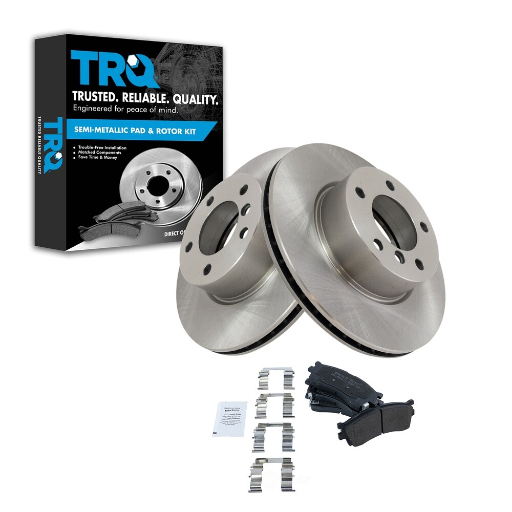 Disc Brake Kit-Semi-Metallic Brake Pad and Rotor Kit TRQ fits 2003 Kia ...