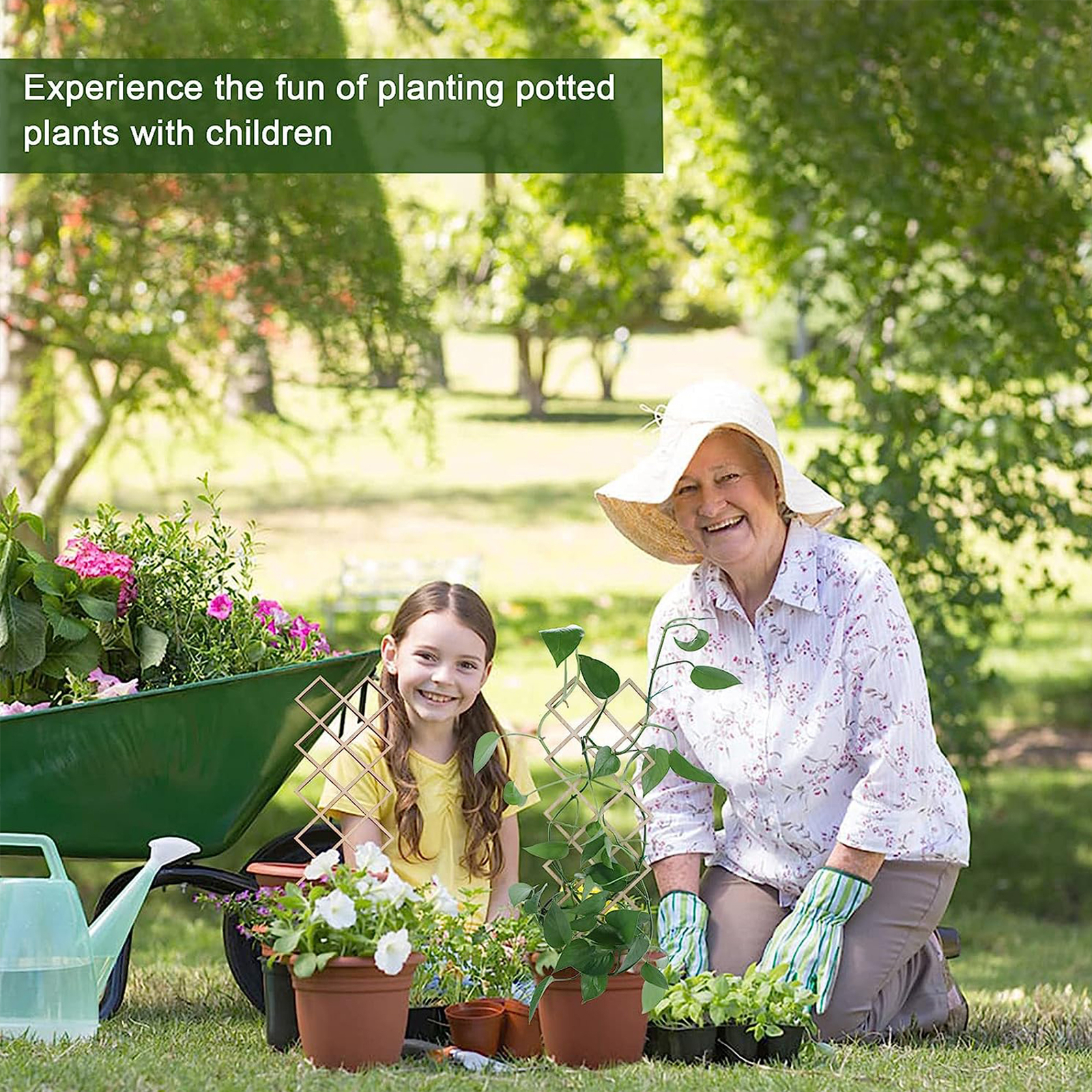 Climbing Vine Trellis Vertical Plants Versatile Indoor Plant Solid Wood Rack | eBay