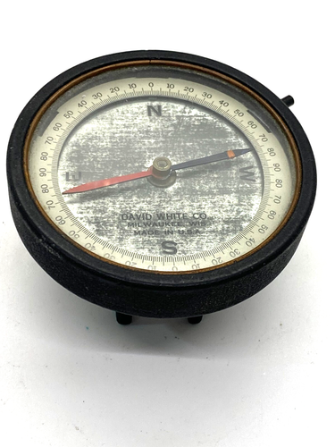 Vintage David White Transit Compass used for Surveying and Determining ...