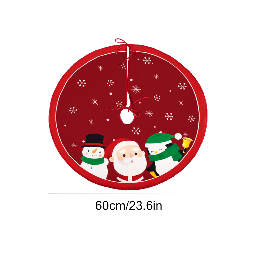 Christmas Tree Skirt Round 60cm Cloth Tree Mat Home Holiday Party ...