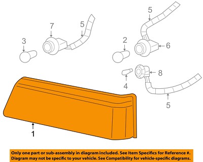 GM OEM 03-07 Avalanche 1500 Park Side Marker Lamps-ParkTurnSide ...