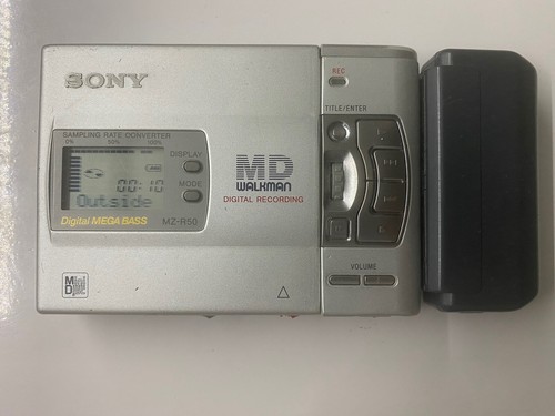 Sony MZ-R50 Minidisc Walkman MD Portable Player Recorder *Read ...