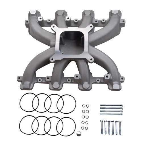 Single Plane Carb Intake Manifold 300-132 For LS1/LS2/LS6 V8 5.7L 350 ...