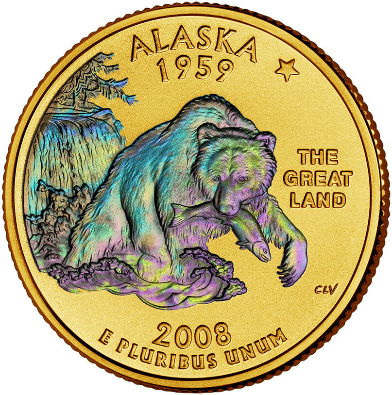 Alaska Quarter 2008 P Alaska State Quarter. Is It The "extra Claw"