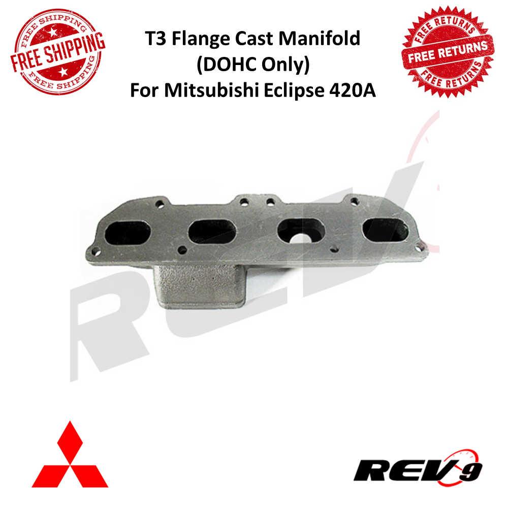 REV9 T3 Flange Cast Iron Turbo Manifold For Mitsubishi Eclipse 420A ...