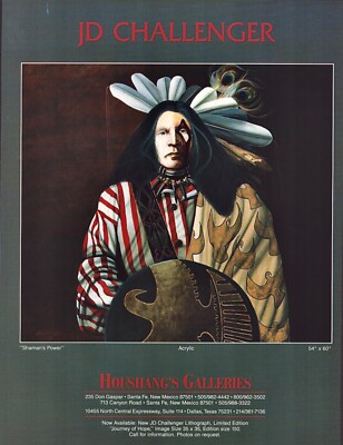 1993 JD CHALLENGER Art Gallery Exhibit Shaman's Power 1-Page Magazine ...