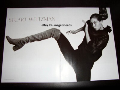 STUART WEITZMAN 2-Page PRINT AD Fall 2016 GIGI HADID in tall boots | eBay