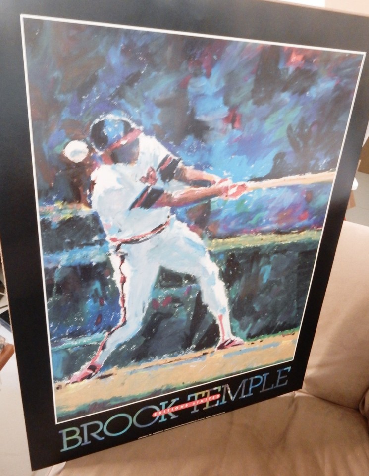 BROOK TEMPLE Baseball Poster Print Editions Limited 1990 Suzanne ...
