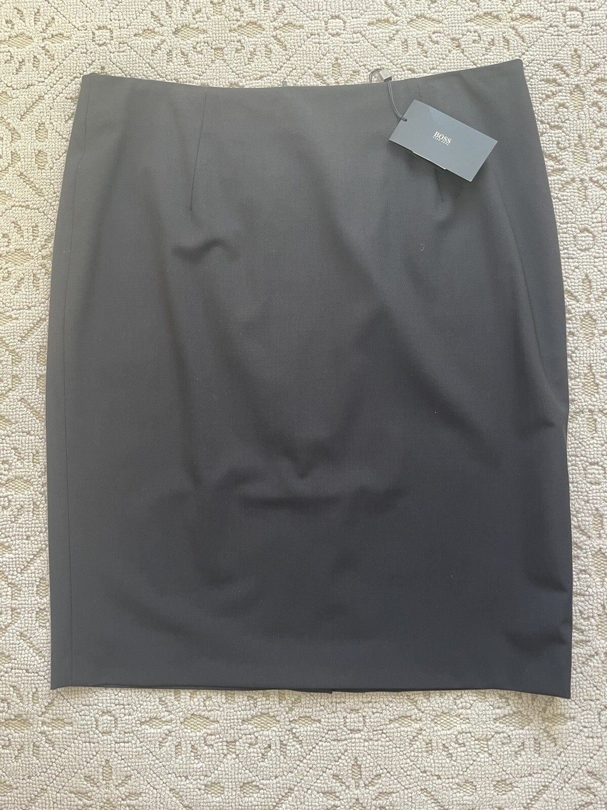 Hugo Boss Women’s Black Vilina 1 Wool Pencil Skirt, Size 14, Brand New ...