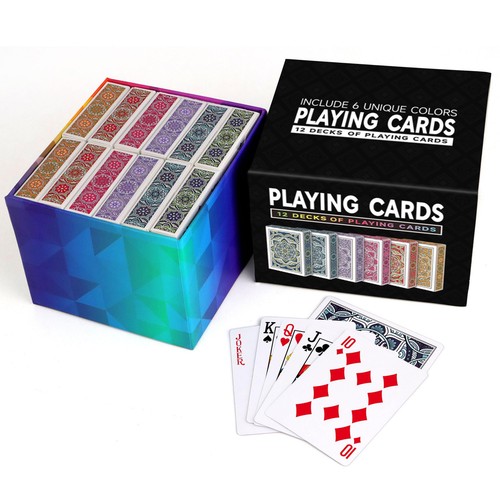 Playing Cards 12 Pack,Decks of Cards,Poker Cards Set Standard Playing ...