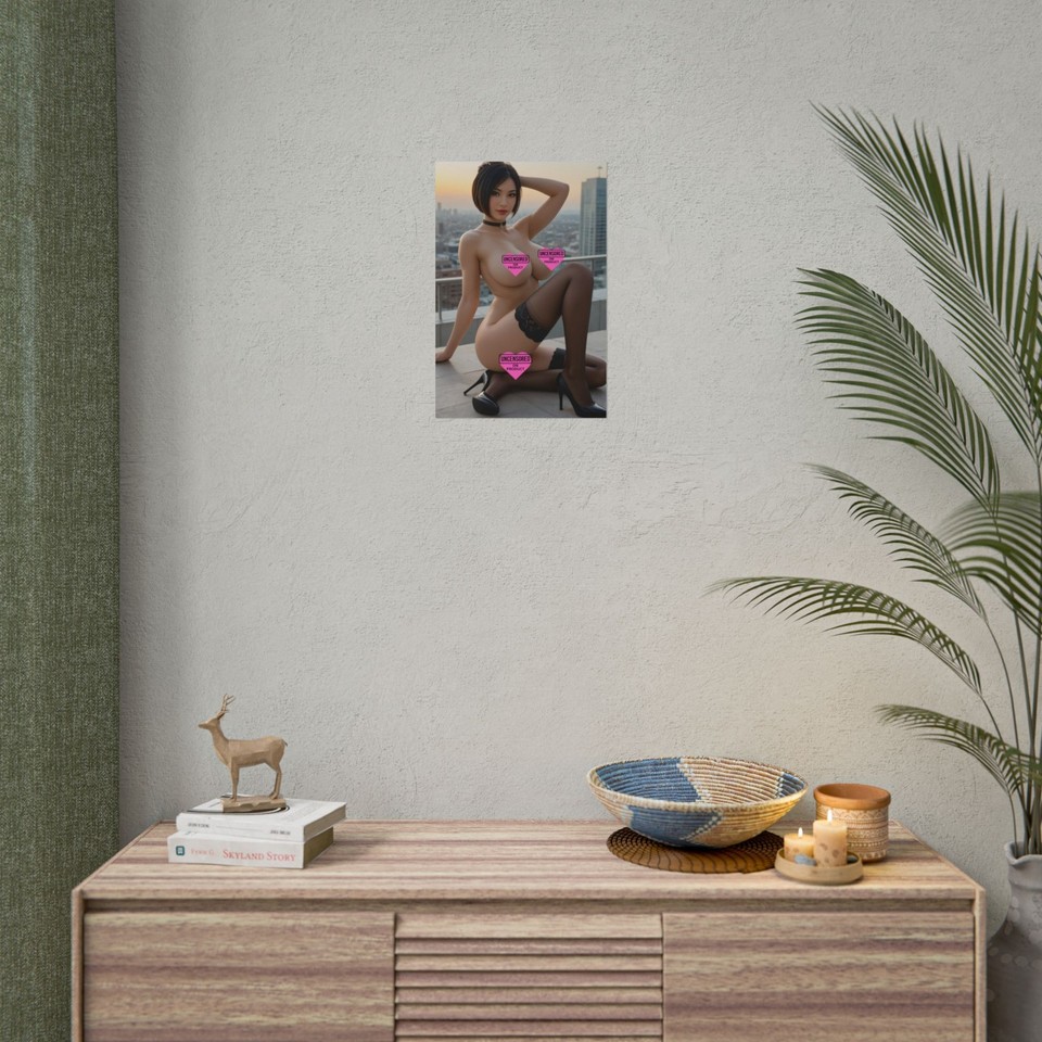 Ada Wong Poster, Resident Evil Wall Art Print, Spy Girl Decor, Gamer ...