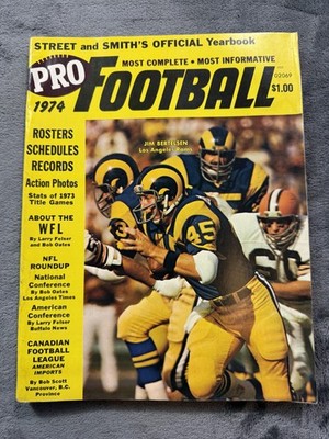 Vintage Street & Smith 1974 Pro Football Yearbook Los Angeles Rams NFL ...