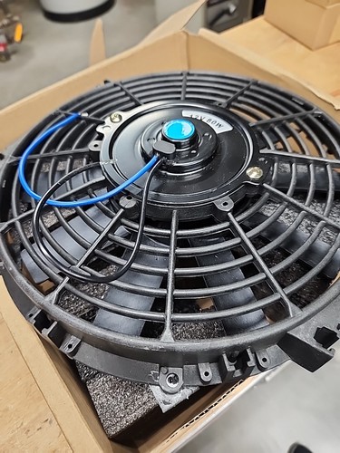 10 inch universal 12 volt radiator electric cooling fan slim line great ...