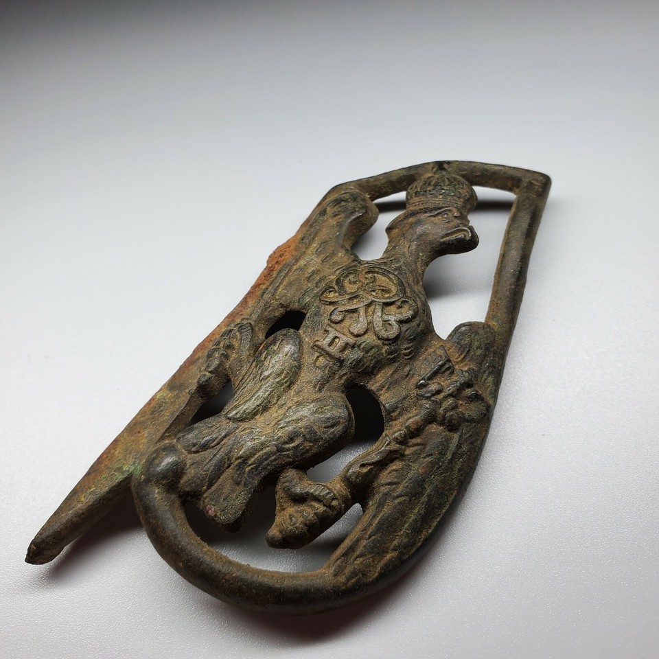 WWI WW1 Original German eagle sword guard badge crown monogram Kaiser ...