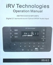 Concertone ZX700 CD DVD Mp3 Am FM Radio Stereo RV Camper Trailer ZX 700 ...