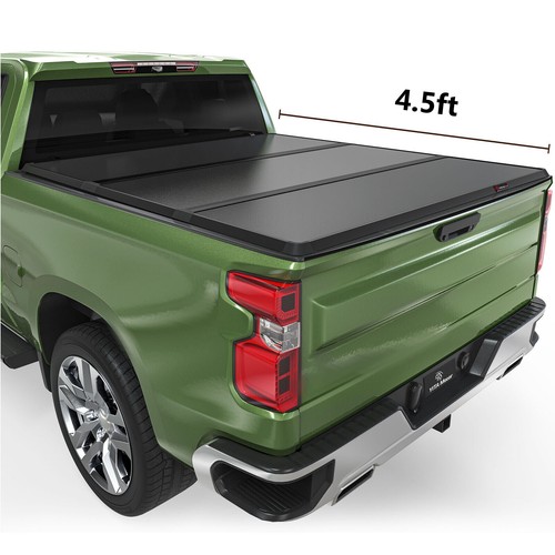 4.5ft Bed Hard Tri-fold Tonneau Cover for 2022-2023 Ford Maverick 3 ...