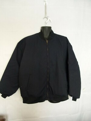 Horace Small Uniform Bomber Jacket Full Zip Pockets Rib Collar Navy ...