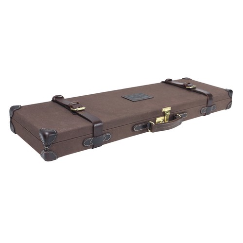 TOURBON Canvas/Leather Shot Gun Case Take Down Rifle Case Hard Gun ...