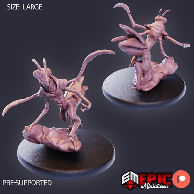 Mantis Folk C | Epic Miniatures | RPG D&D Pathfinder Wargaming | 25 ...