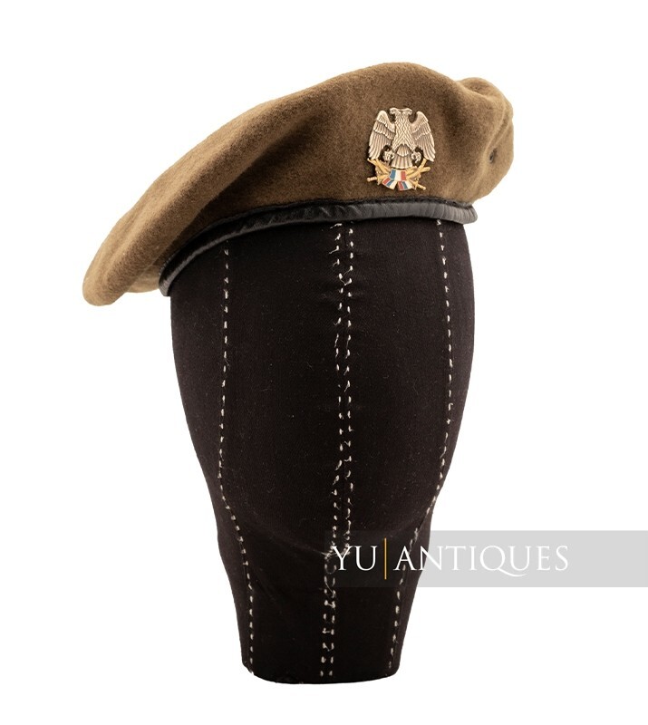 Yugoslav Armed Forces VJ KoV Soldier SMB Green Beret & Badge Kosovo War ...