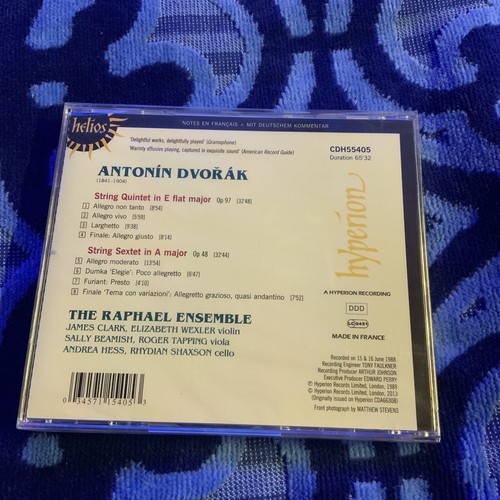 Dvorák: String Quintet; String Sextet by Raphaël Ensemble (CD, 2013 ...