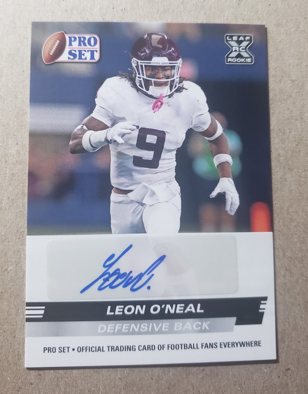 2022 Leaf Pro Set Leon O'Neal Autograph Rookie #PSA-LO1 Texas A&M RC | eBay