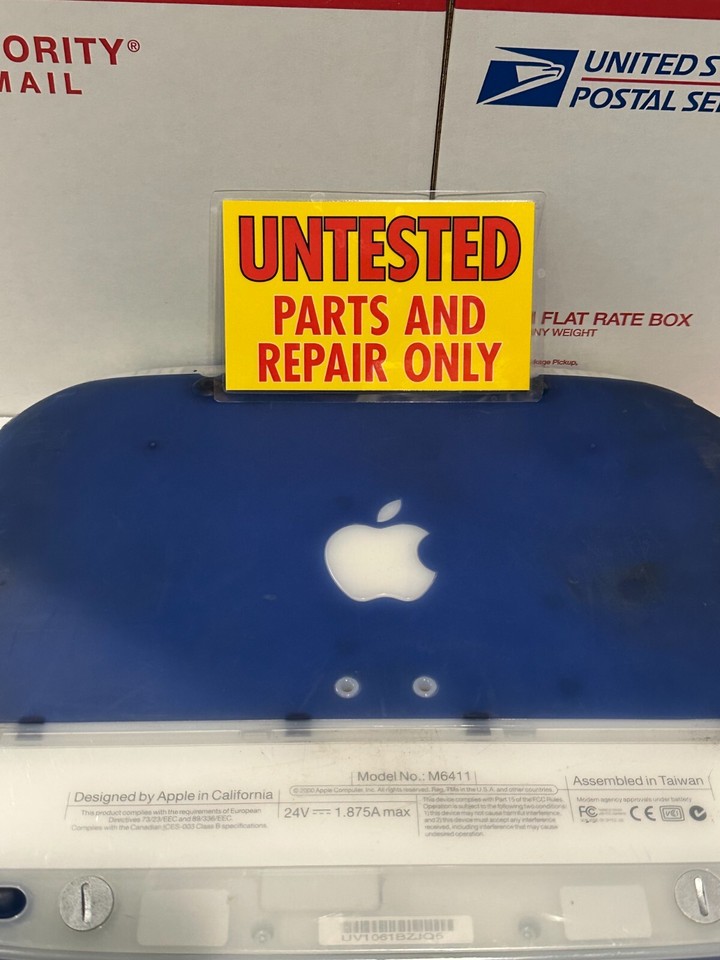 Apple iBook G3/366 M6411 Clamshell Laptop Indigo Edition UNTESTED RARE ...