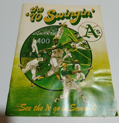 BASEBALL HISTORY OAKLAND A'S 1970 OFFICIAL YEARBOOK VINTAGE 1970'S ...