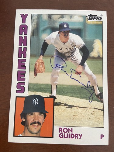 1984 Topps Super Ron Guidry Autographed Signed #17 New York Yankees | eBay