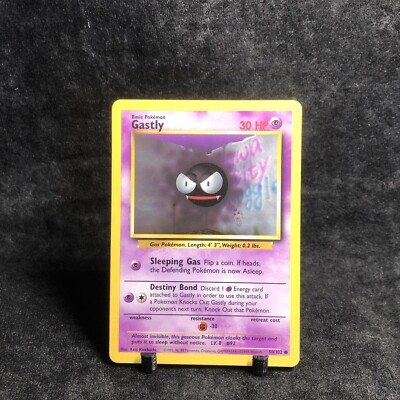 GASTLY - Base Set - 50/102 - Common - Pokemon Card - Unlimited Edition ...