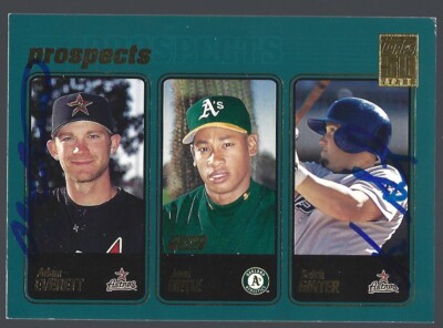 IP autograph signed Adam Everett Keith Ginter 2001 Topps Baseball #374 ...
