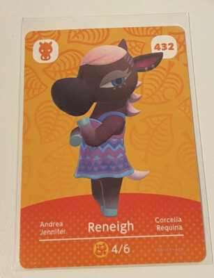 Animal Crossing Amiibo Card 432 Reneigh Jennifer Series 5 EU New ...