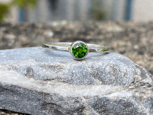 Chrome Diopside Ring 925 Sterling Silver Handmade Women Beautiful ...