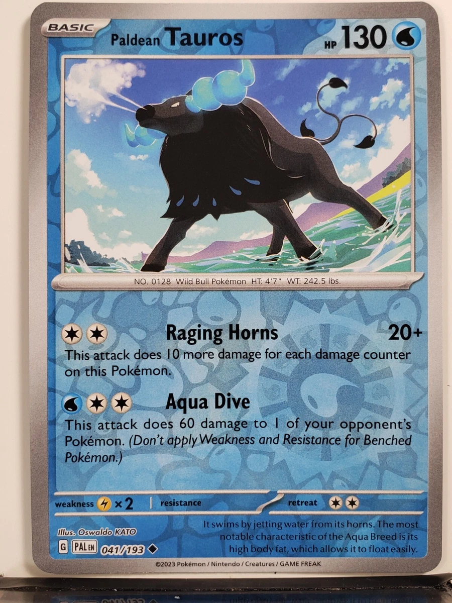 Tauros Pokemon Card
