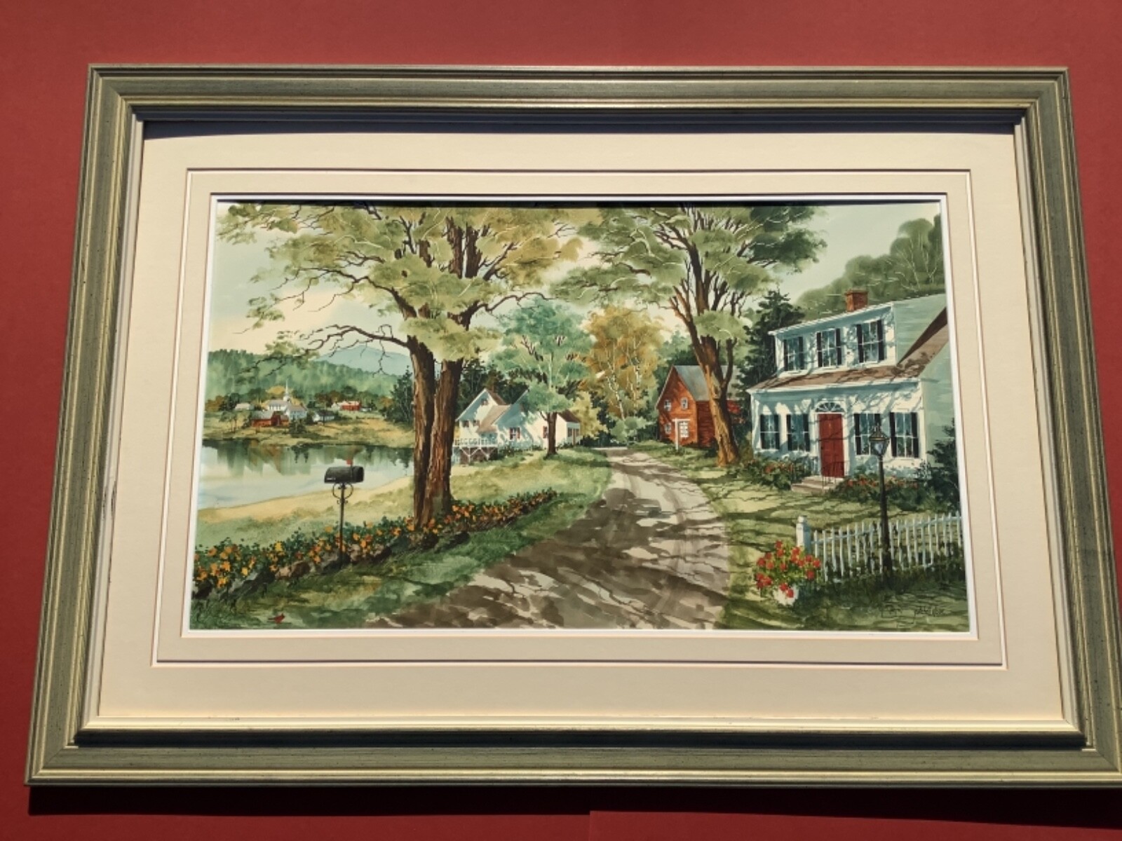 Denise Patchell-Olson Original Large Watercolor Hancock New Hampshire ...