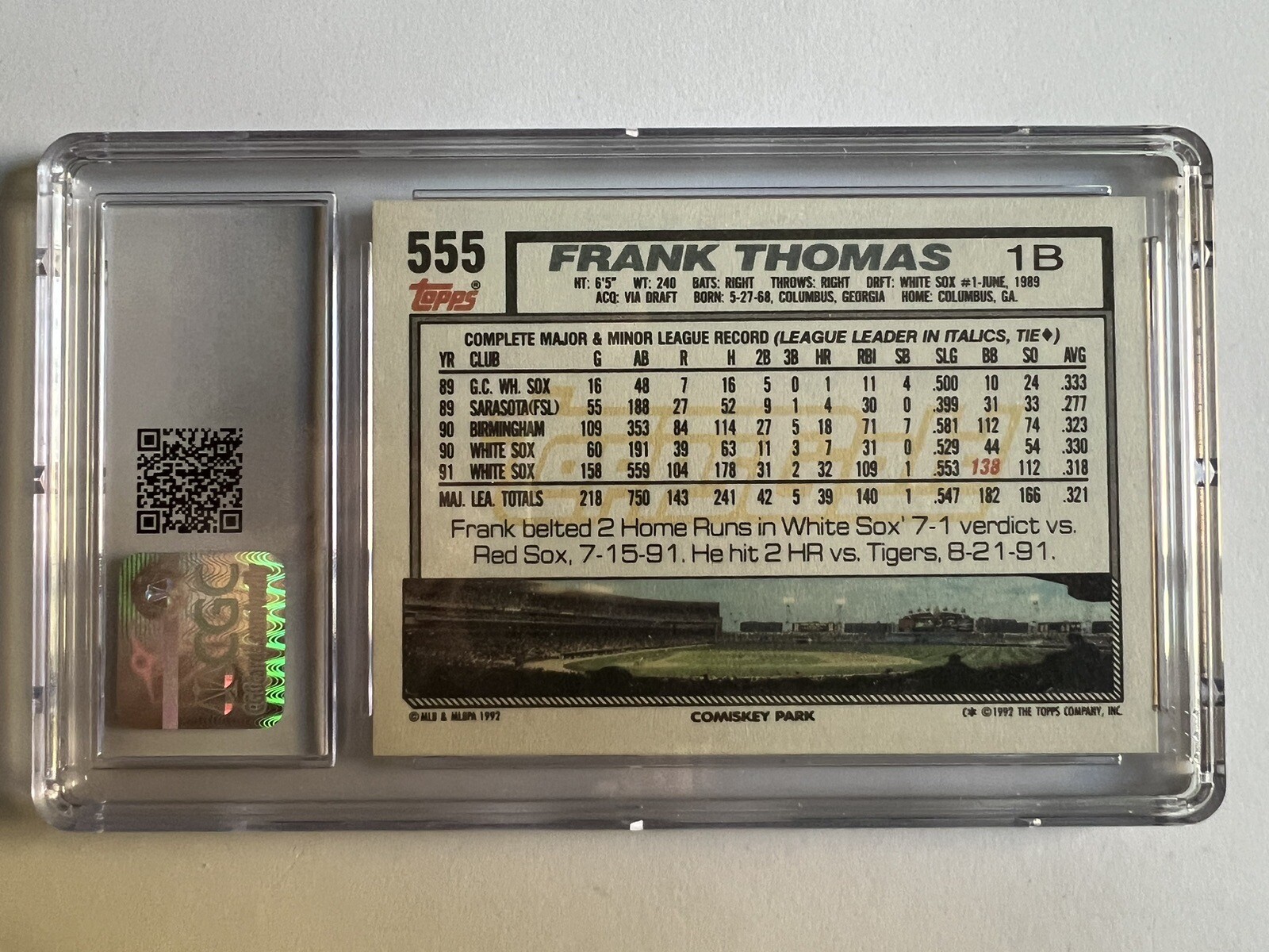 1992 Topps - Gold #555 Frank Thomas for sale online | eBay