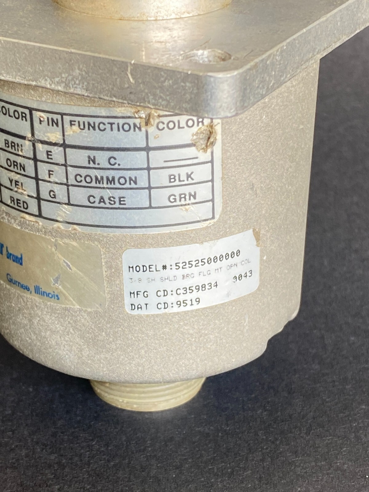 DYNAPAR ENCODER 52525000000 - HA52525000000 3/8 SH SHLD BRG FLG MT OPN ...