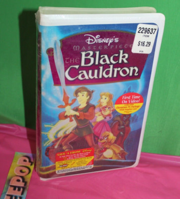 Walt Disney Masterpiece The Black Cauldron VHS Movie Sealed chromium FX ...