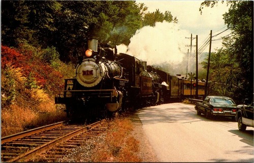 Postcard Double Heading With Gettysburg Railroad Engine#76 Mt Holly ...