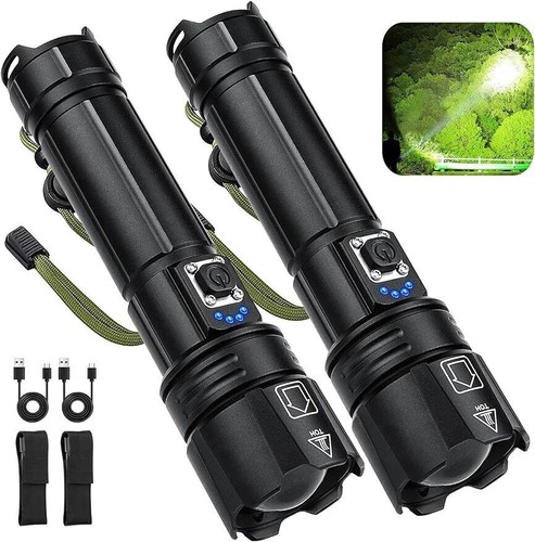 Led Brightest Flashlights High Lumens Rechargeable 250000 Lumens ...