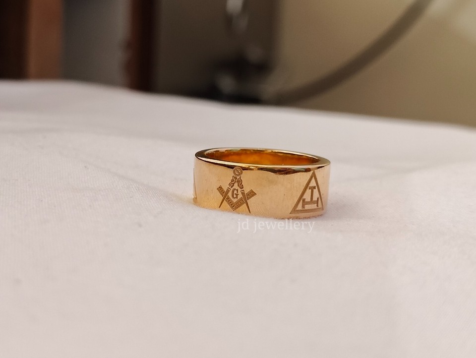 Masonic Ring Free Mason Ring Masonic Symbol Band Ring Brother Ring ...