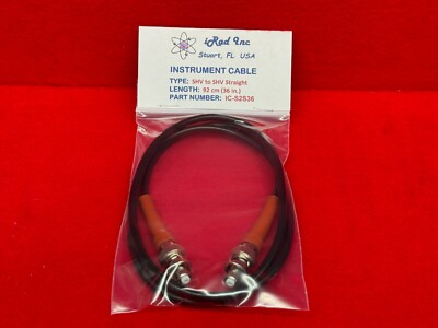 iRad 36" SHV to SHV Coaxial Cable Assembly Black with Strain Reliefs | eBay