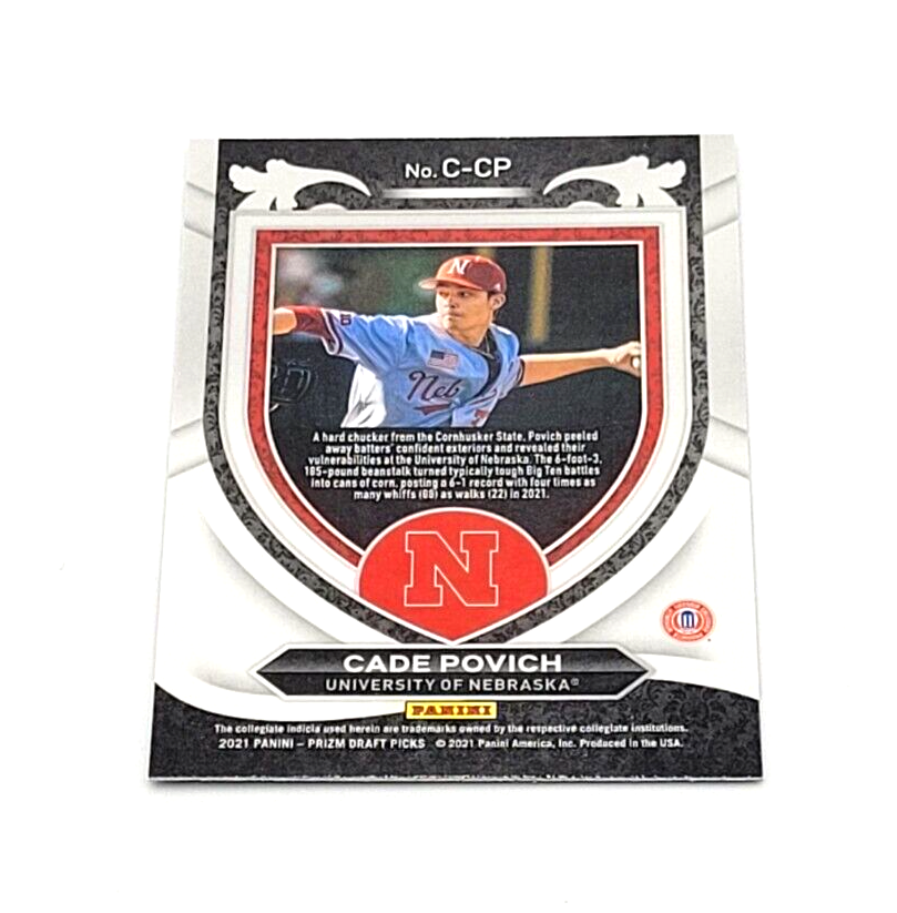 2021 Panini Prizm Baseball Draft Picks Crusade Cade Povich #C-CP | eBay