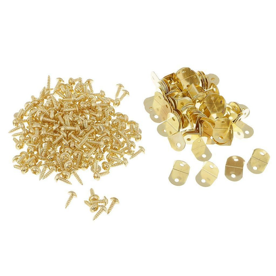 100 Pcs Mini Metal L Shape Picture Frame Braces Brackets 12 x 12 mm ...