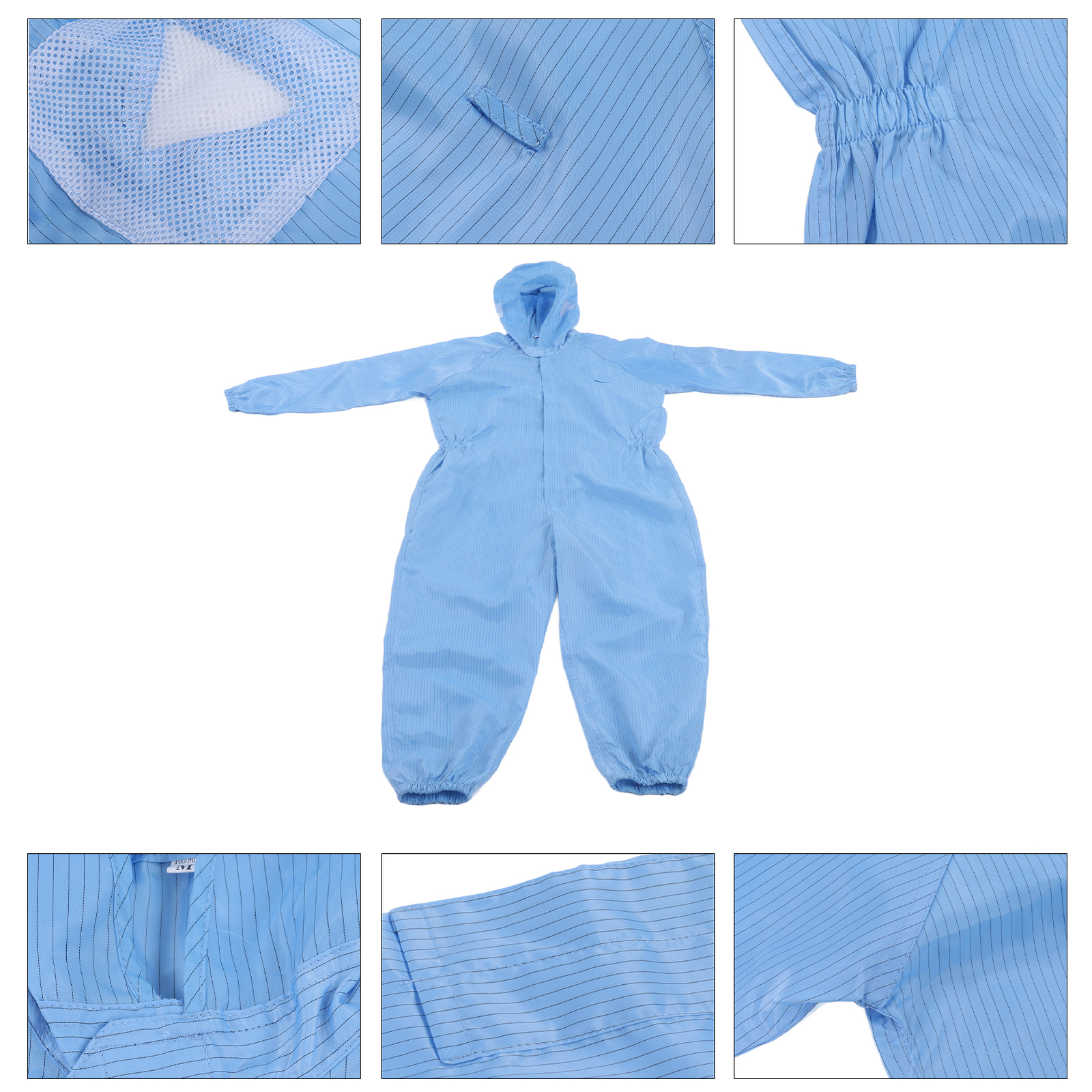 Anti Static Protection Coverall Universal Workshop Cleaning Dustproof ...