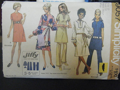 Simplicity 9057 Misses Dress in 2 Lengths & Pants Pattern - Size 12 ...