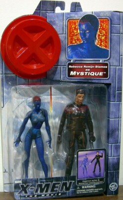 Marvel X-Men the Movie Mystique Wolverine Figure Rebecca Romijn-Stamos ...