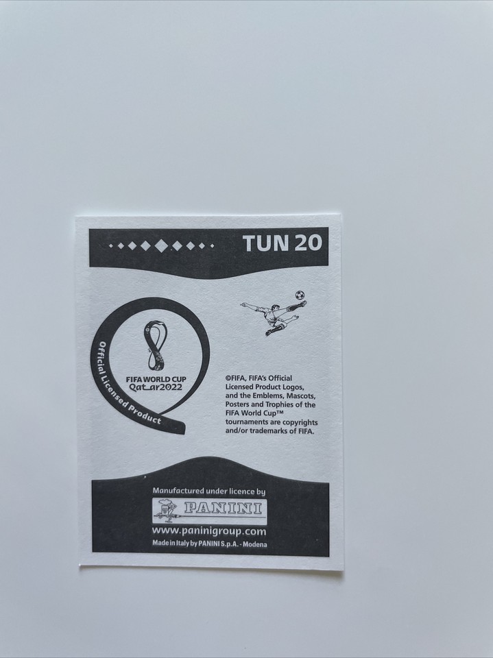Panini World Cup QATAR 2022 - Stickers #TUN 20- Naim Sliti | eBay