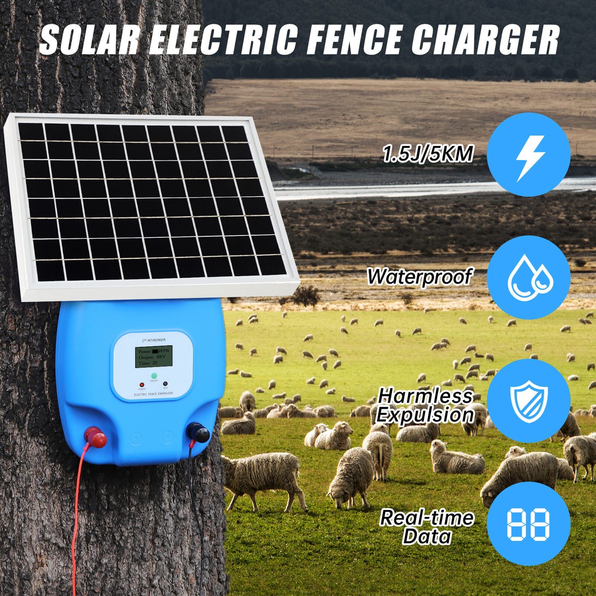 Solar Powered Electric Fence Kit